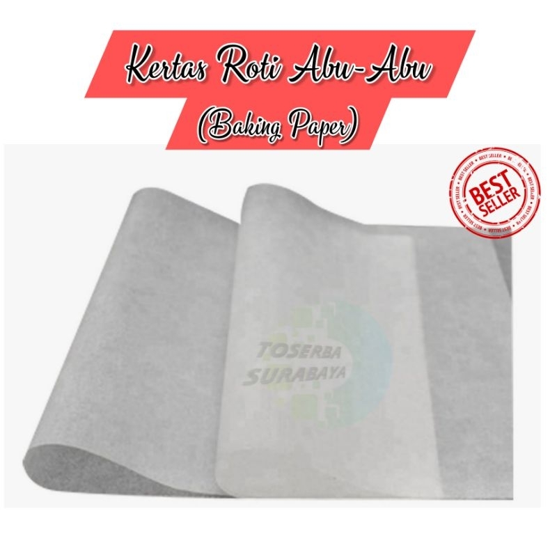 Jual Kertas Roti Abu-Abu / Kertas Kue / Alas Roti / Baking Paper Warna ...