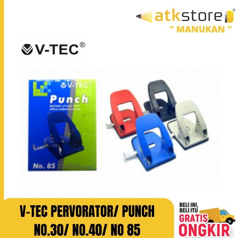 Jual V TEC Pelubang kertas No.30 No.45 No.85 Plong plongan - Paper ...