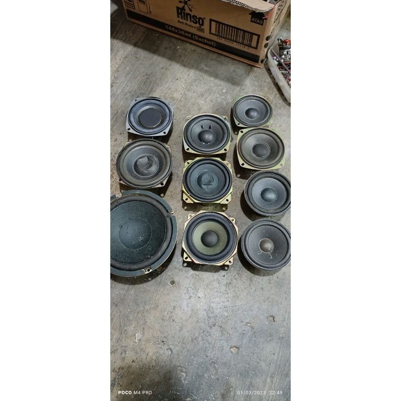 Jual Speaker subwoofer Cabutan 3,4,5,6inc Normal | Shopee Indonesia