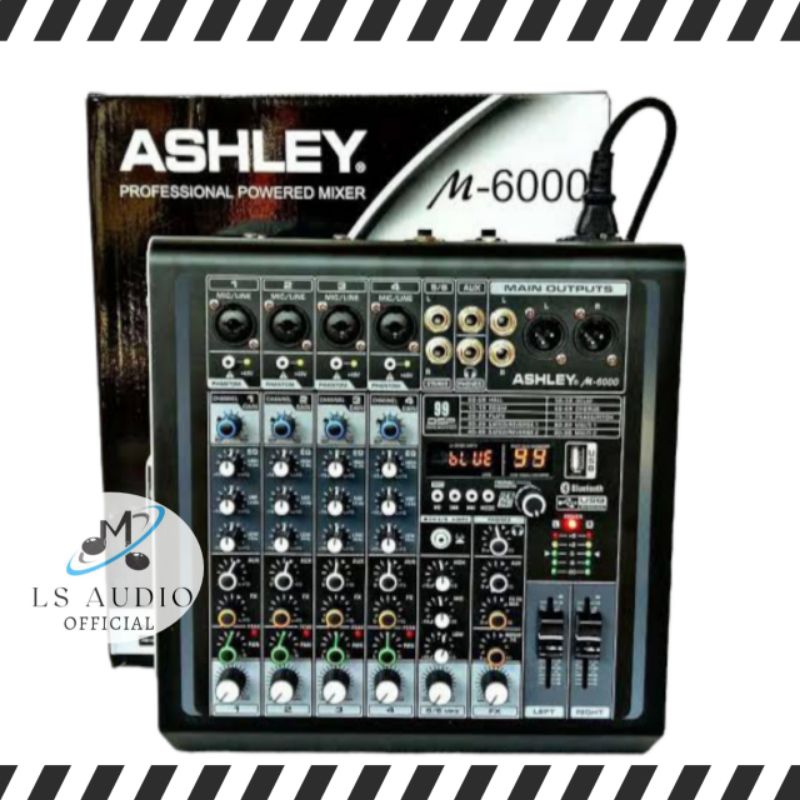Jual Ashley Power Mixer M6000 Original - 6 Channel Ashley M 6000 ...
