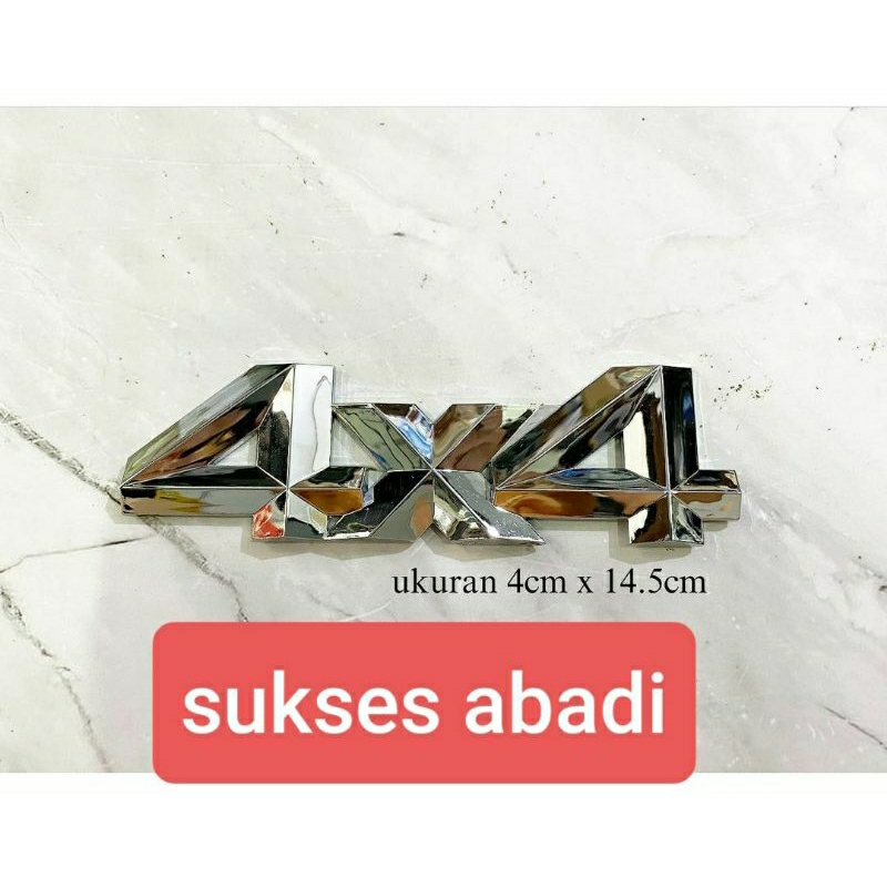 Jual logo emblem mobil 4×4 chrome | Shopee Indonesia