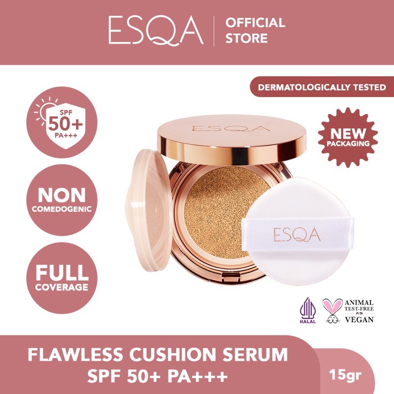 Jual ESQA Flawless Cushion Serum SPF 50+ PA+++ | Shopee Indonesia