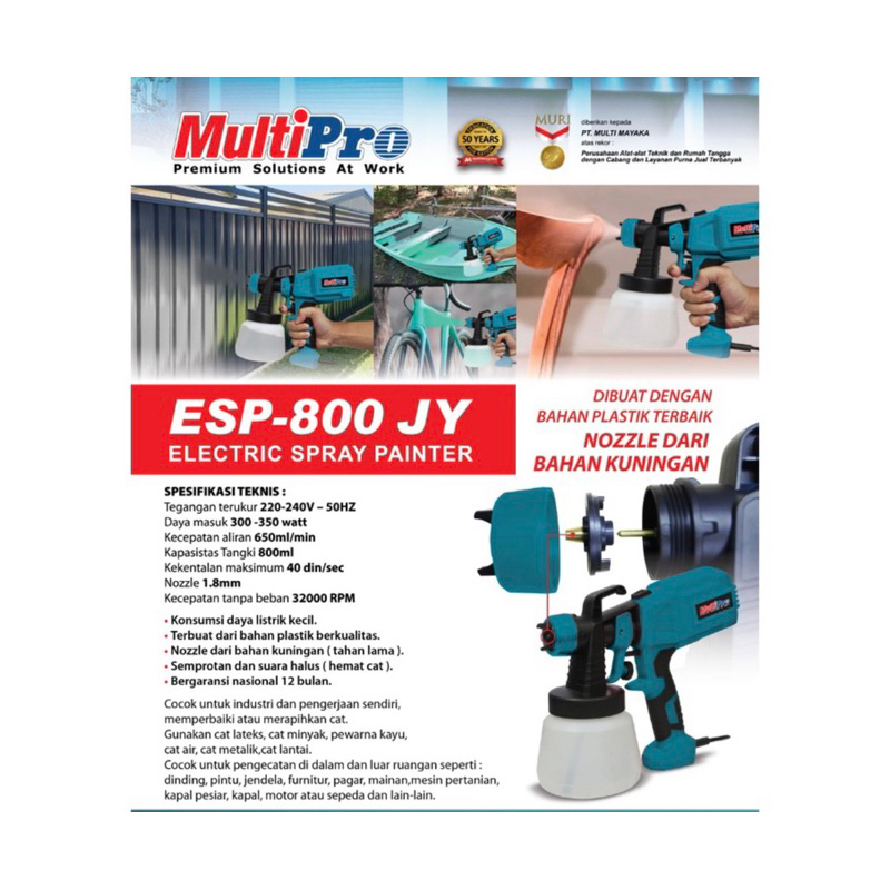 Jual Multipro ESP 800 JY mesin spray gun listrik spet cat semprot ...