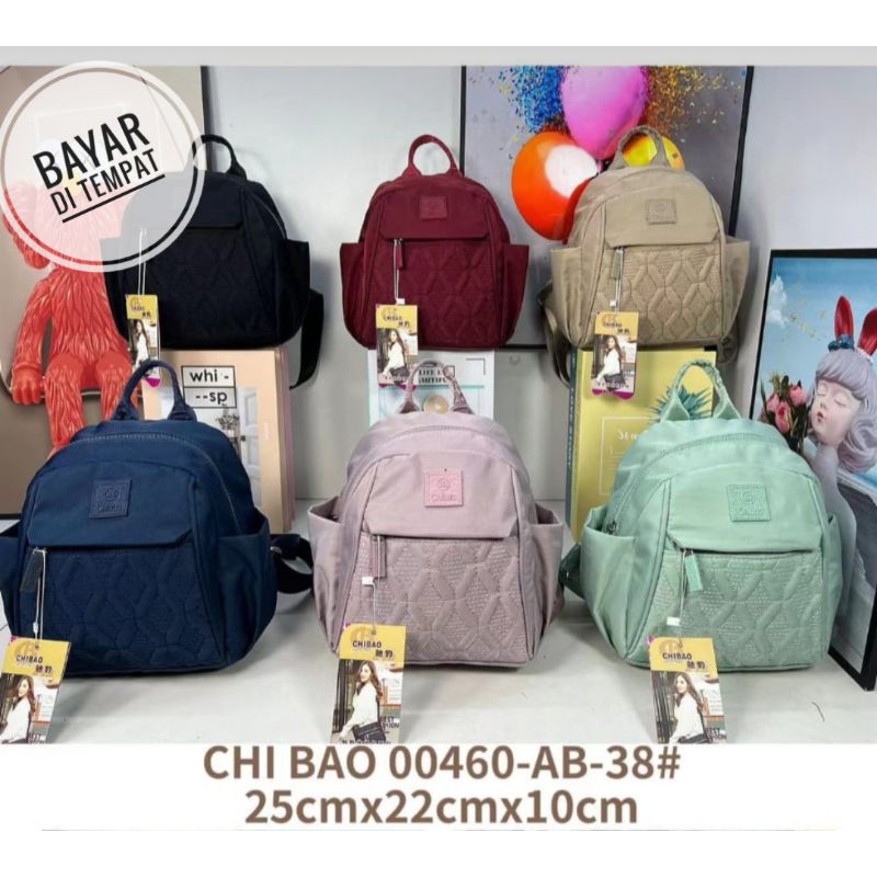 Jual HARGA DISKON !!! Tas RANSEL wanita CHIBAO 00460-AB-38# kanvas ...