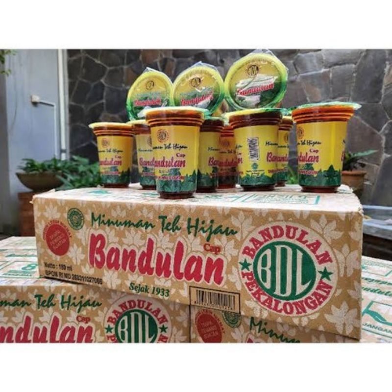 Jual Bandulan teh gelas 180ml melati dan teh hijau / Teh gelas bandulan ...
