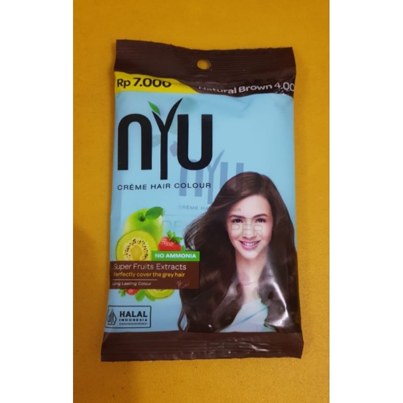 Jual NYU Creme Hair Colour Sachet 20 Gr / Pewarna Rambut Sachet Semir ...