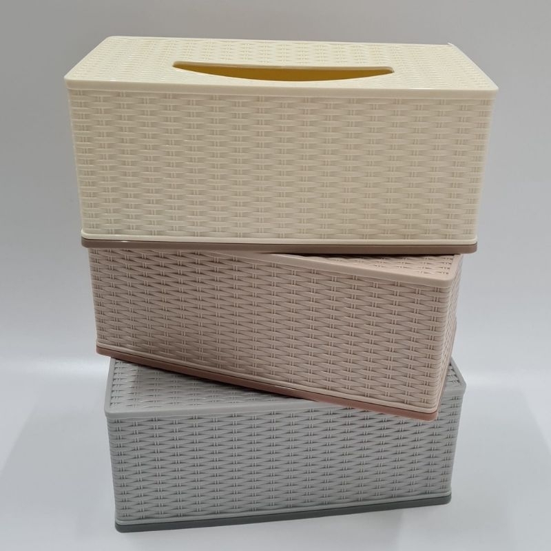 Jual Tempat Tissue Plastik Motif Rotan Merek Asvita High Quality ...
