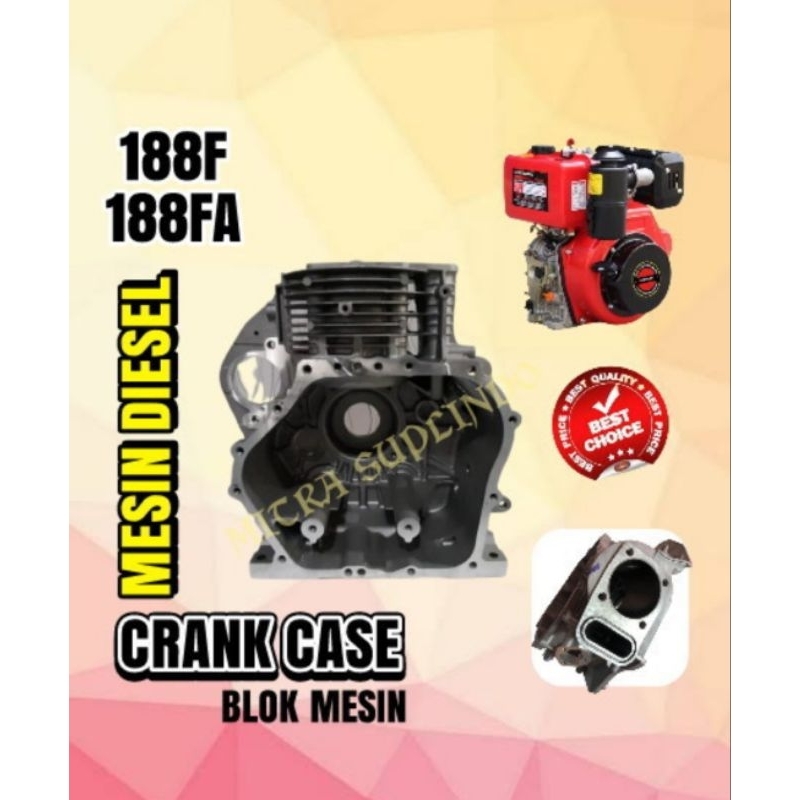 Jual 188F-188FA Crankcase/Block mesin genset diesel KAMA/KIPOOR dan ...