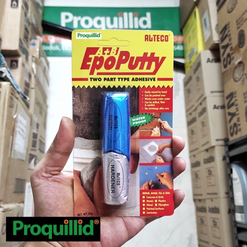 Jual LEM PORTING EPOPUTTY DODOL EPOXY ALTECO EPO PUTTY RESIN+HARDENER ...