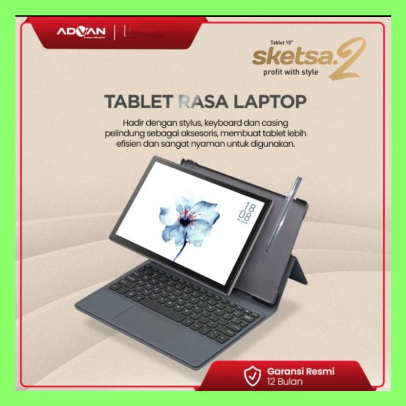 Jual Tablet Advan sketsa2 ram 4gb/64gb Tiger 310/tab advan sketsa 4G 10 ...