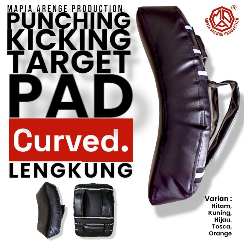 Jual Pecing Pad Punching Pad Kicking Pad Target Pad Target Box Lengkung ...