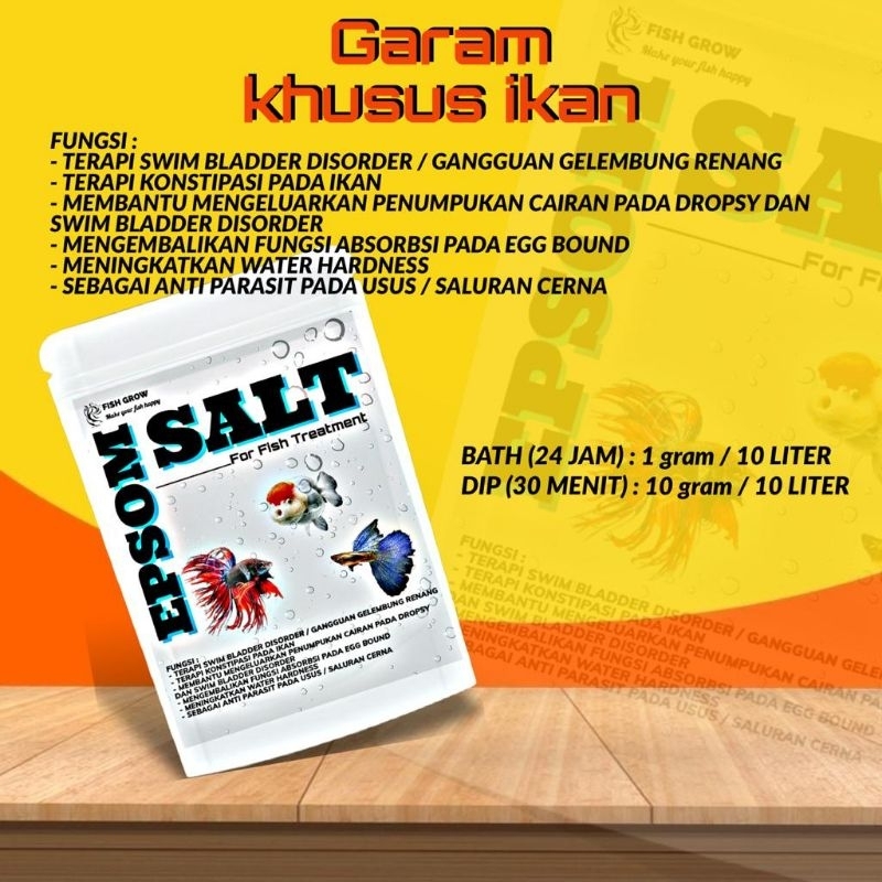 Jual EPSOM SALT GARAM OBAT IKAN DROPSY SEMBELIT | Shopee Indonesia