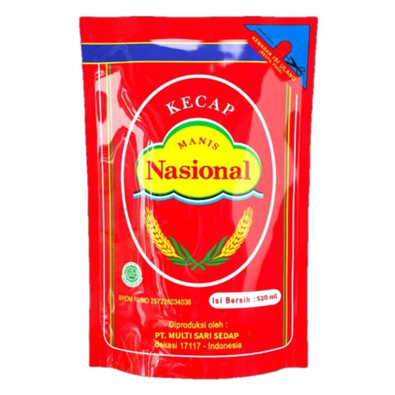 Jual KECAP MANIS NASIONAL REFILL 520ML | Shopee Indonesia