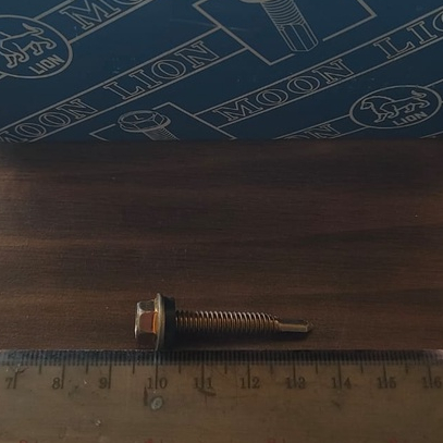 Jual BAUT SEKRUP SKRUP ROOFING 5X35 / 3.5CM RUPING KUNING MOONLION ...