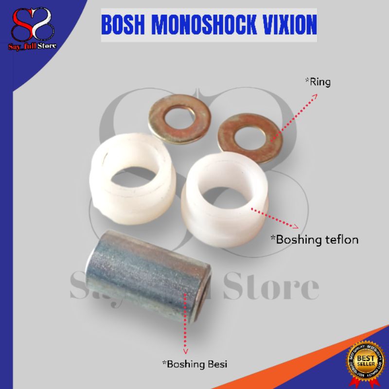 Jual Bosh Monoshock Vixion Old New NVL NVA R Pnp Segitiga Unitrack Vixion R15 Xabre Xsr Mt15 ...