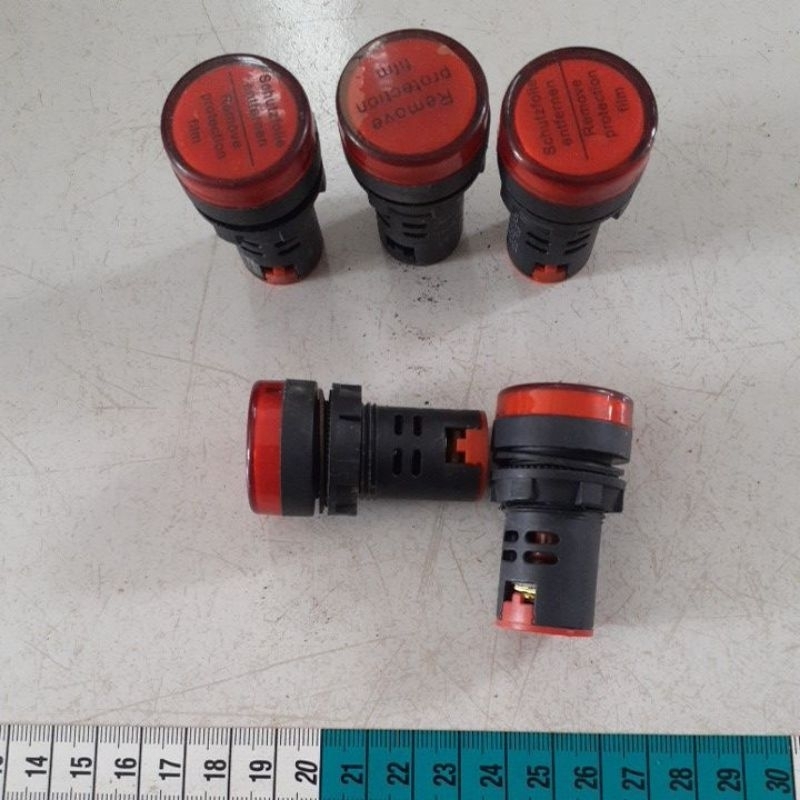 Jual Pilot Lamp Red HD 16-22 220V~ 20mA | Shopee Indonesia