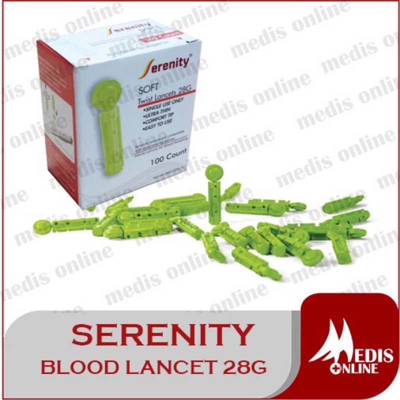 Jual Blood Lancet Bekam GEA 28G Isi 100 Jarum Pengambil Darah 28 G ...