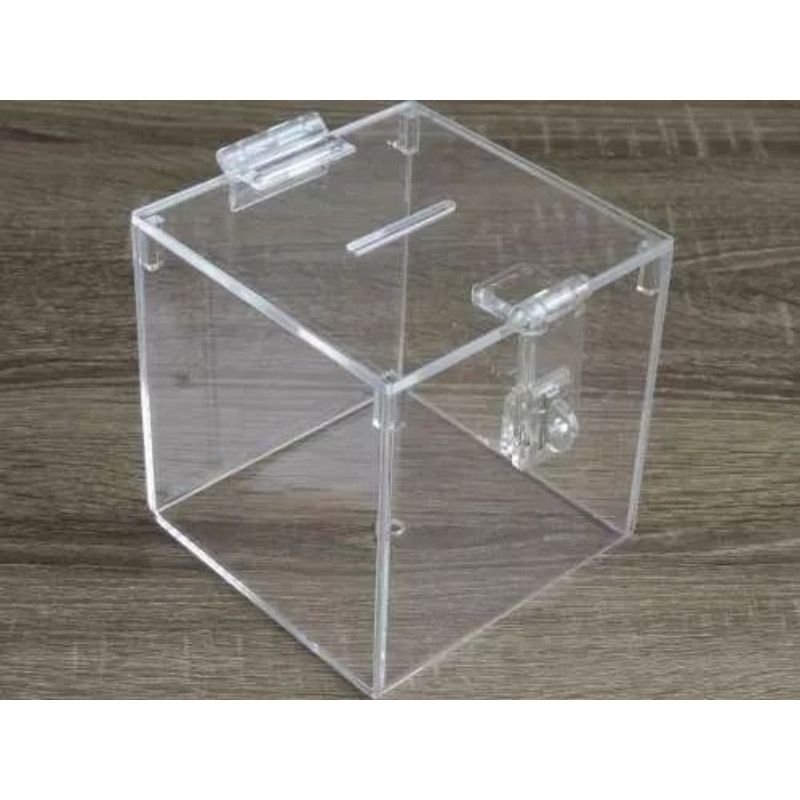 Jual Akrilik Kotak Amal / Kotak tips / kotak saran | Shopee Indonesia