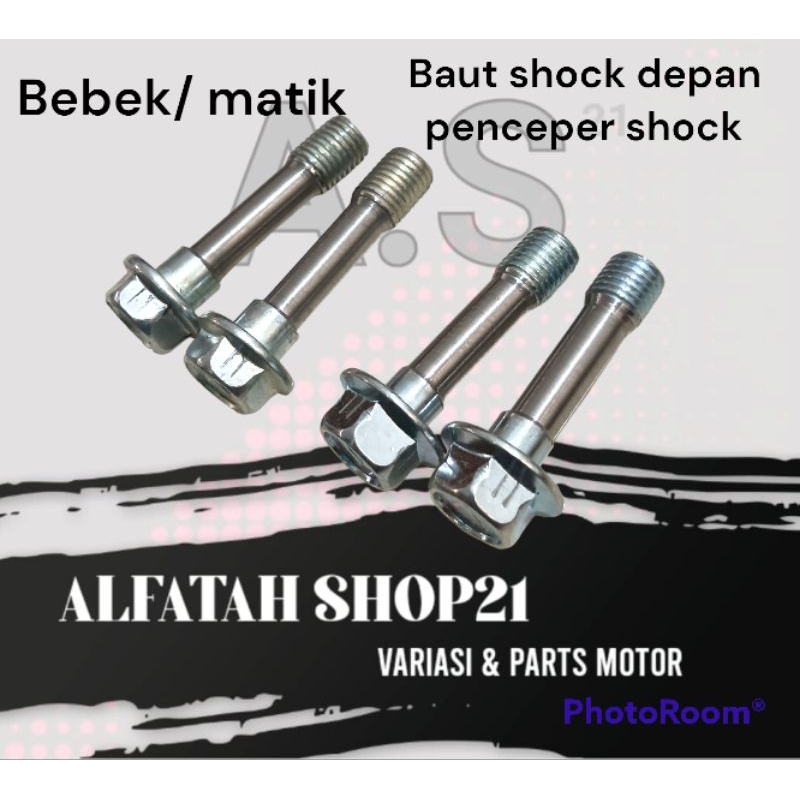 Jual Baut shock depan Ceper PNP bebek matic universal 1 set 2pcs ...