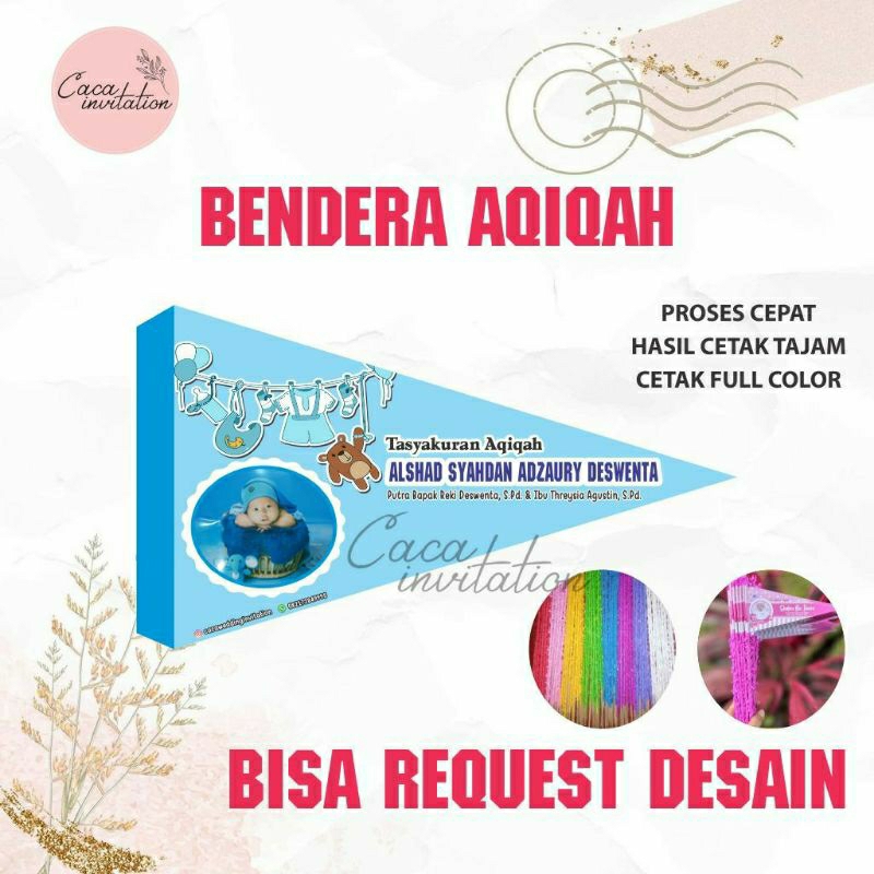 Jual BENDERA AQIQAH /MARHABAH/ SYUKURAN/MAULID NABI | Shopee Indonesia