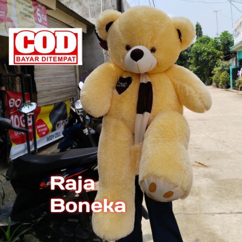 Jual Boneka Teddy Bear Telapak Big Jumbo Love 1,2 meter | Shopee Indonesia