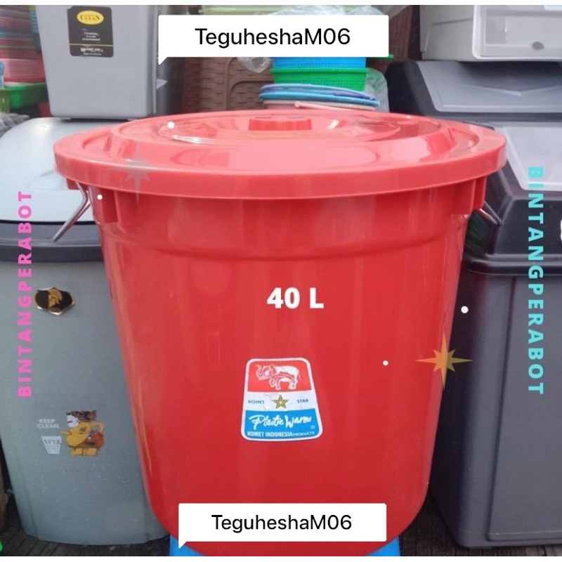 Jual KOMET STAR - Ember Komet Ukuran 30-40-50-60 Liter / Ember Plastik Tebal Murah / Ember Bak ...