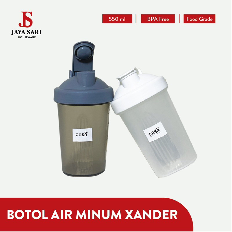 Jual Botol Air Minum Shaker Xander Hawaii 3376 - 550ml | Shopee Indonesia
