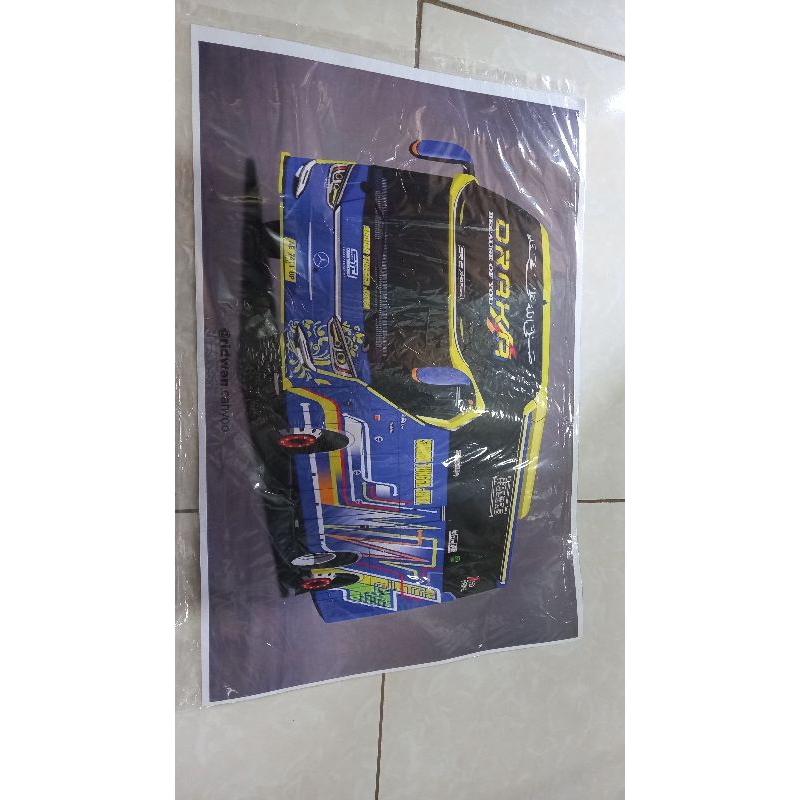 Jual poster bus bis tempelan foto dinding Sudiro tungga jaya STJ Draka ...