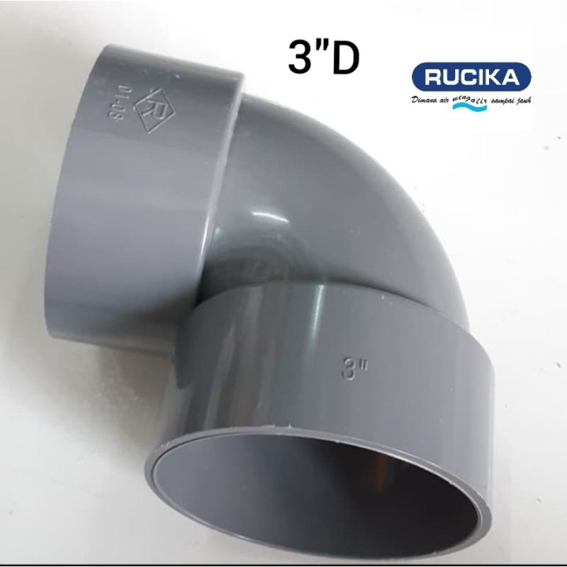 Jual knie rucika fitting 3"D / elbow rucika 3"D / knee rucika 3inch ...
