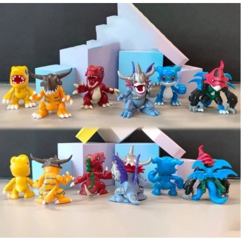 Jual Digimon adventure Action Figure set 6pcs | Shopee Indonesia