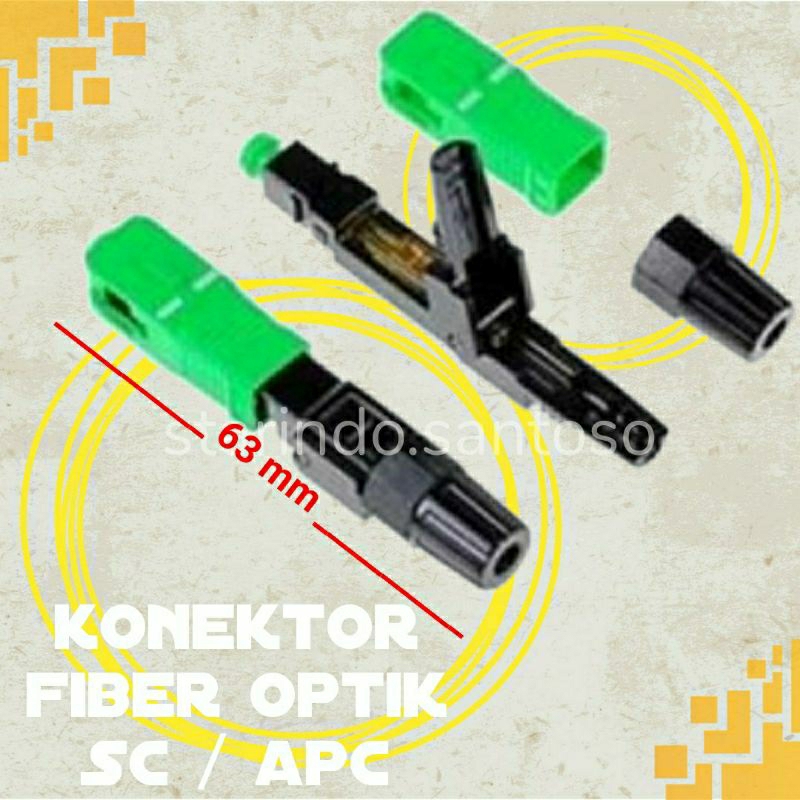 Jual Konektor kabel optic fiber optik buaya sc lpc fast connector ...
