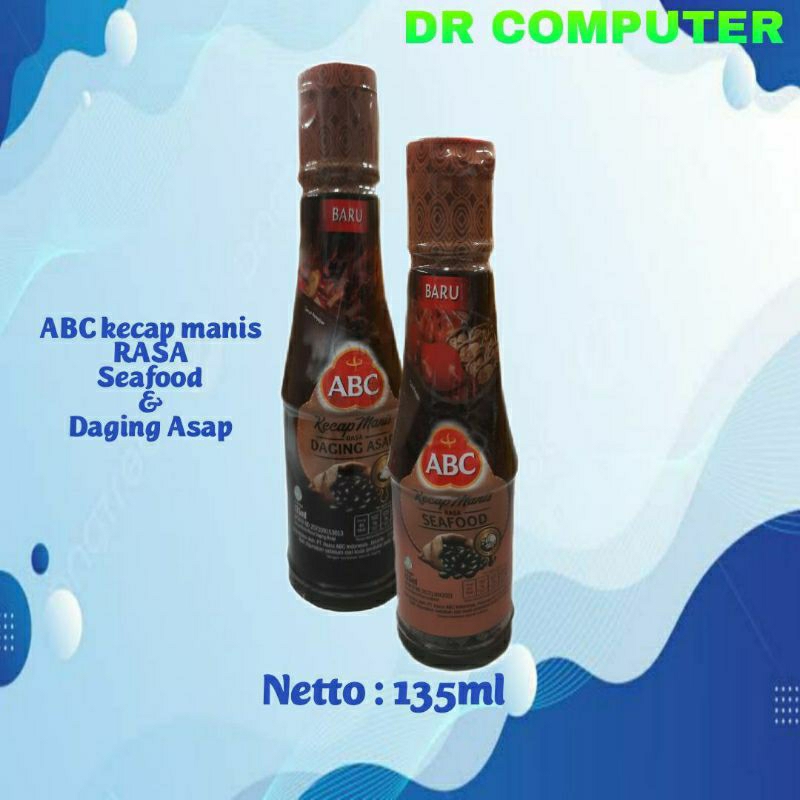 Jual kecap manis ABC botol 135ml rasa daging asap/seafood | Shopee ...