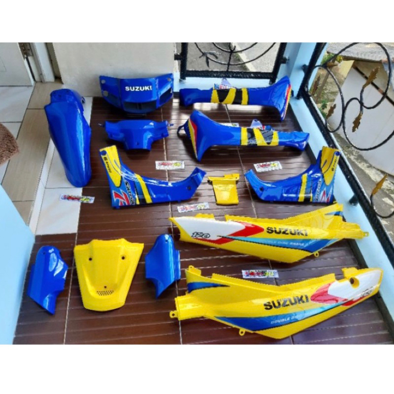 Jual BODI BODY FULLSET SATRIA LUMBA KUNING BIRU SPECIAL EDITION BODI ...