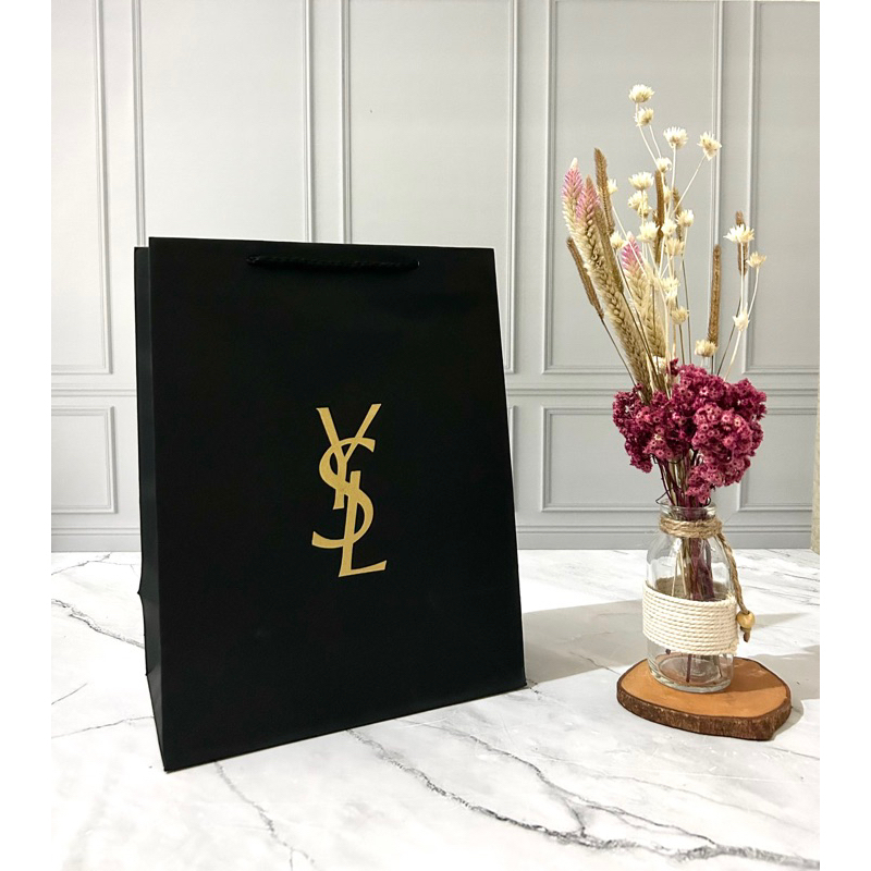 Jual Paper Bag Ysl Paper Bag Kado Paper Bag Branded | Shopee Indonesia