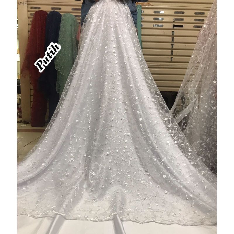 Jual TERMURAH!! kain bahan tile akar mutiara motif ceplok /kain bahan ...