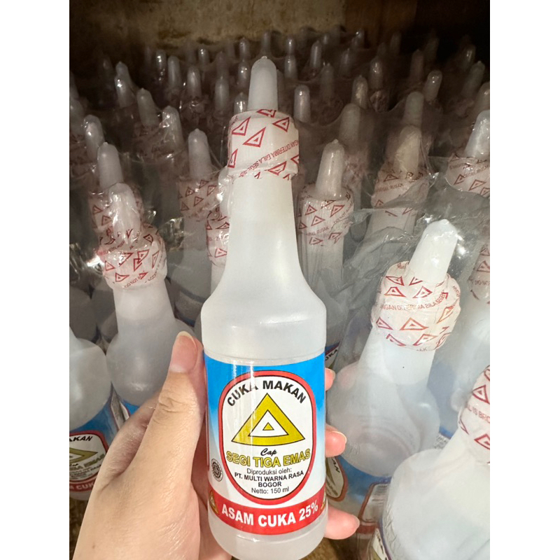 Jual Cuka Makan (cap Segitiga Emas) ukuran 150ml | Shopee Indonesia