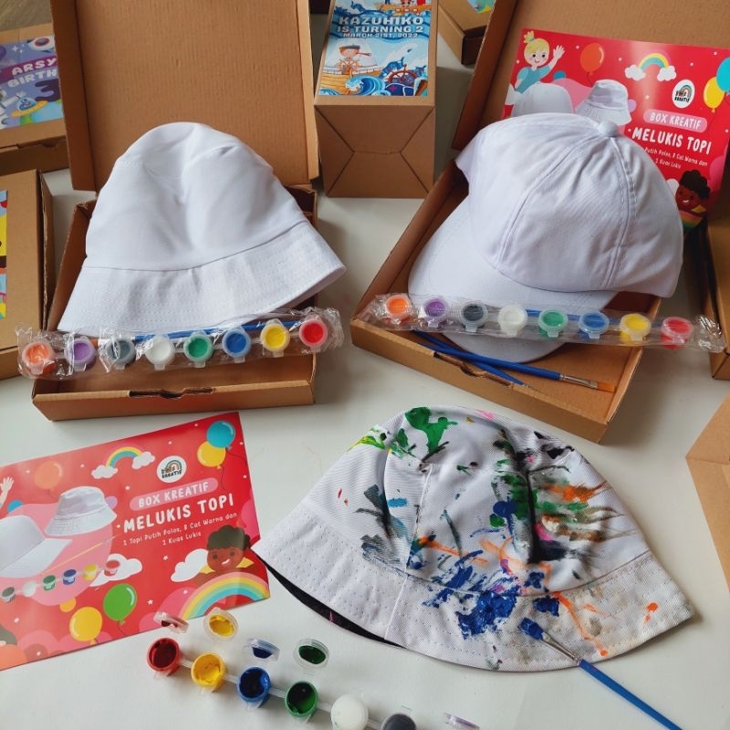 Jual SERI MELUKIS TOPI | Mainan edukasi kreasi anak kreatifitas melukis ...