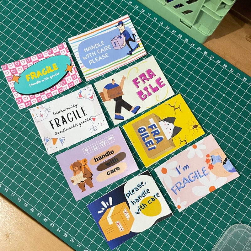 Jual CUTE FRAGILE STICKER (MINIM 5) | Shopee Indonesia