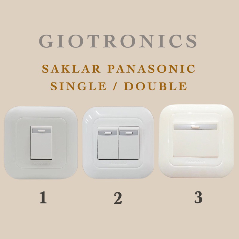 Jual PANASONIC SAKLAR MODEL BARU ENGKEL / SERI / ENGKEL BESAR FREE ...