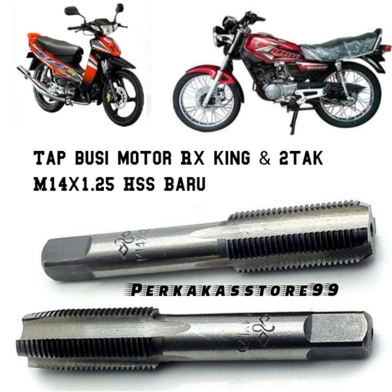 Jual Hand Tap lubang Busi Motor RX-XING n 2 TAK HSS Handtap M14x1.25 baru | Shopee Indonesia