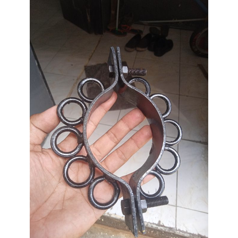 Jual klem ring Tiang/ cincin tiang sudah lengkap+baut tinggal pasang ...