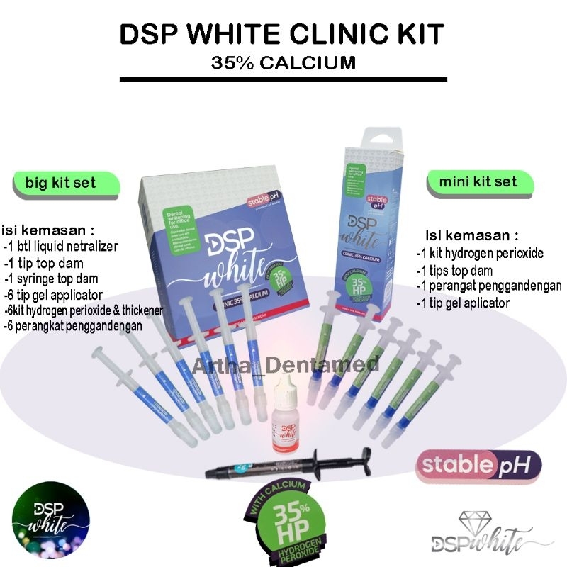 Jual DENTAL DSP WHITE BLEACHING GIGI WHITENING TANPA SINAR / WHITENESS ...