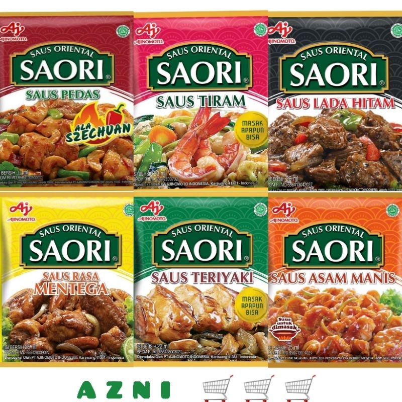Jual SAORI Bumbu Masak Saus All Varian 1 Sachet | Shopee Indonesia