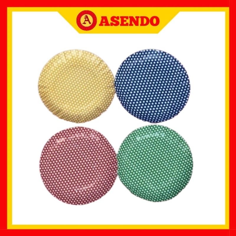 Jual PIRING KERTAS KUE ULANG TAHUN POLKADOT PAPER PLATE TART WARNA ...