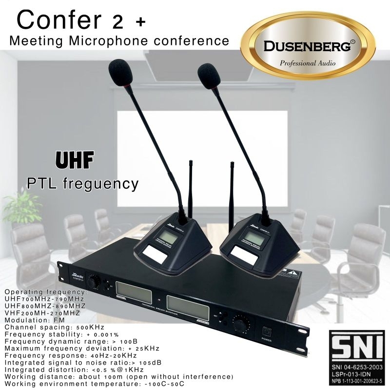 Jual Microphone mic meja conference podium wireless dusen berg confer 2 ...