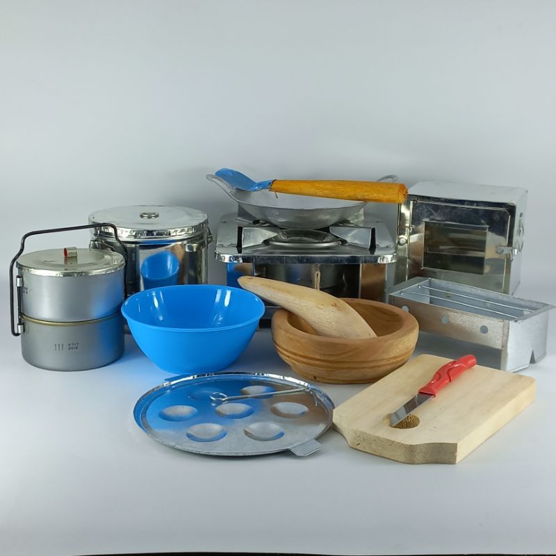 Jual Set Alat Masak Masakan Mini Anak Paket Milenial Kompor Bisa Nyala ...