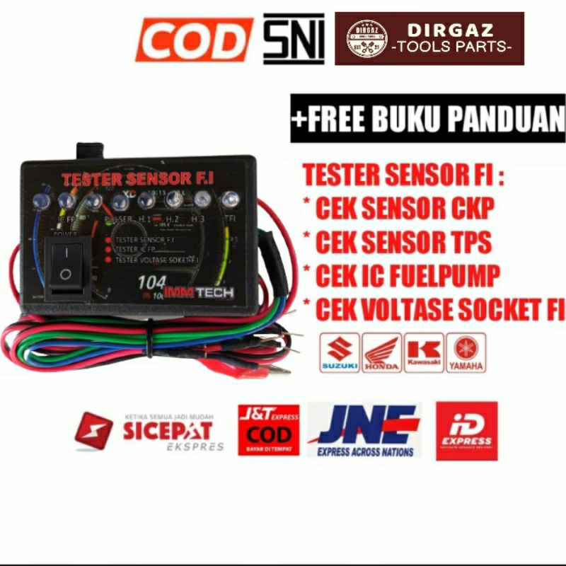 Jual Multitester tester sensor fi Alat cek sensor ckp ic fuelpump tps ...