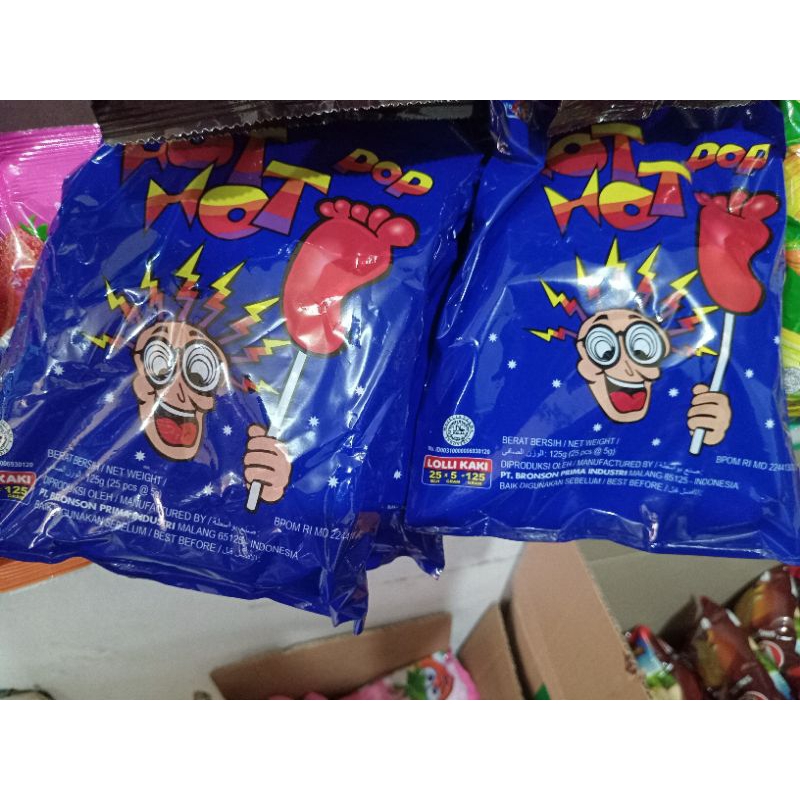 Jual PERMEN JADUL HOT HOT KAKI 1 PAK ISI 25 BIJI X 5G | Shopee Indonesia