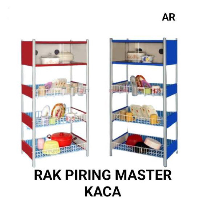 Jual Rak Piring Master R04A / Lemari Piring Master 4 susun / Rak Dapur ...