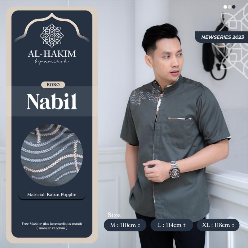 Jual Baju Koko Nabil Premium Original by A Hakim | Shopee Indonesia